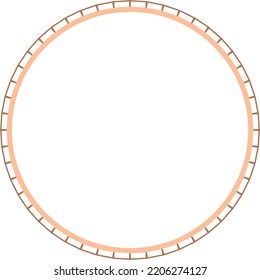 Circular Border Frames Isolated On White Stock Vector (Royalty Free ...