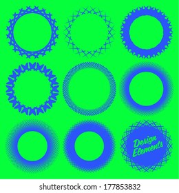 Circular Design Elements Stock Vector (Royalty Free) 177853865 ...