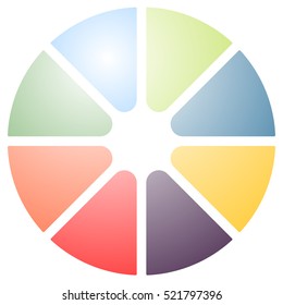 Circular Graph Icon Chart Icon Element Stock Vector (Royalty Free ...