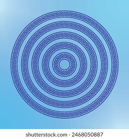 Circular Greek Pattern Eps Vector Stock Vector (Royalty Free) 2468716027 | Shutterstock