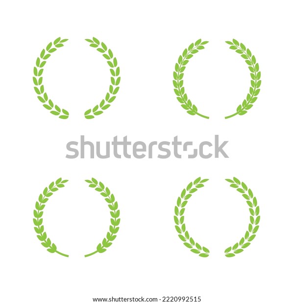 Circular Leaf Logo Vector Template Stock Vector (Royalty Free ...