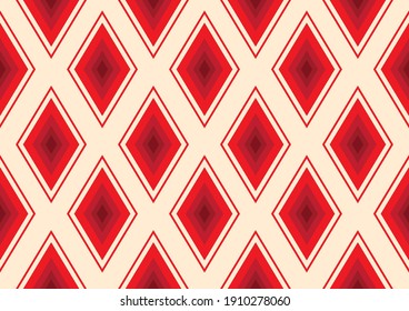 Classic Pattern Simple Red Fabric Pattern Stock Vector (Royalty Free ...