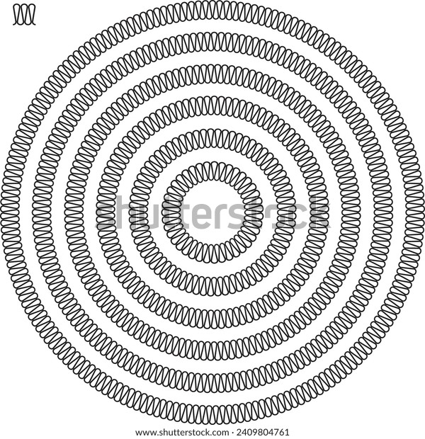 Classical Round Circular Border Frame Range Stock Vector (Royalty Free ...