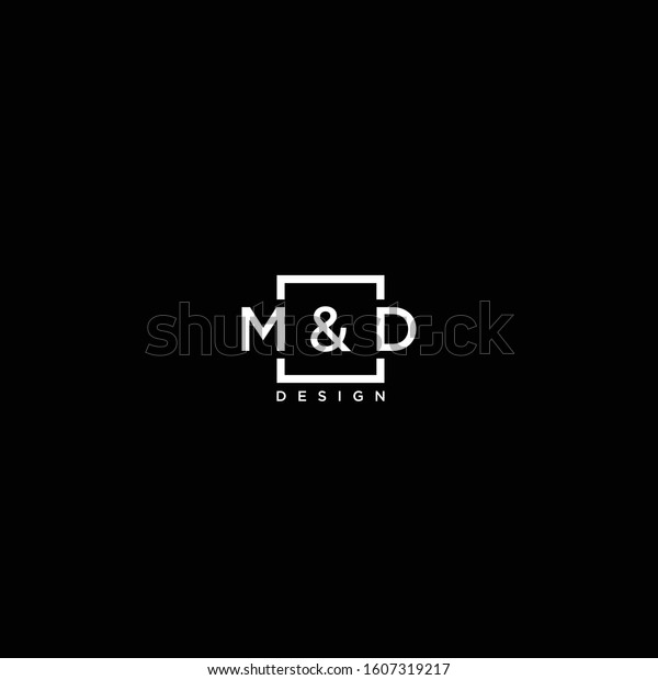 Clean Monogram Logo Design Clean Background Stock Vector (Royalty Free ...