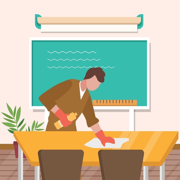 Cleaning Tables Floors Classroom: Over 12 Royalty-Free Licensable Stock ...