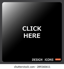 Click Here Icon Vector Flat Design Stock Vector (Royalty Free ...
