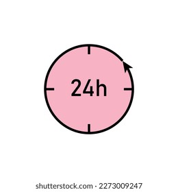 Clock Hours Icon Timer Symbol Vector Stock Vector (Royalty Free ...