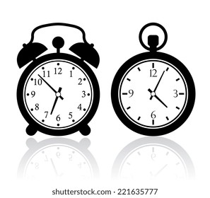 137+ Thousand Clock Silhouette Royalty-Free Images, Stock Photos ...