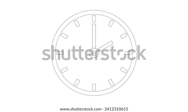 Clock Icon Color Code Ffffff Arrow Stock Vector (Royalty Free ...