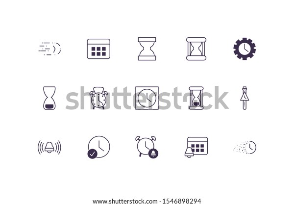 Clock Icon Set Design Time Tool Stock Vector (Royalty Free) 1546898294 ...