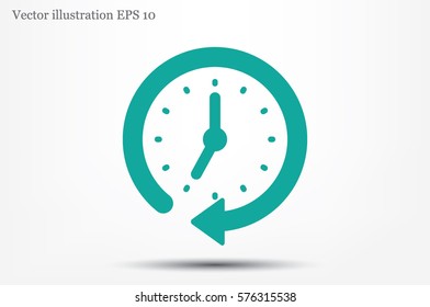 Clock Backwards Icon: Over 2,237 Royalty-Free Licensable Stock ...