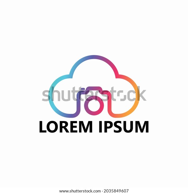 Cloud Camera Logo Template Design Vector Stock Vector (Royalty Free) 2035849607 | Shutterstock