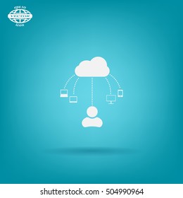 Cloud Computing Service Illustration Stock Vector (Royalty Free) 504990964 | Shutterstock
