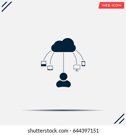 Cloud Computing Service Illustration Stock Vector (Royalty Free) 531451951 | Shutterstock