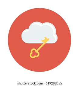 Cloud Key Stock Vector (Royalty Free) 619282055 | Shutterstock