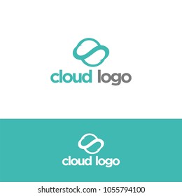 Orange Cloud Logo Vector Template Stock Vector (Royalty Free ...