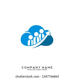 Illustration Meet People Logo Design People Stock Vector (Royalty Free ...