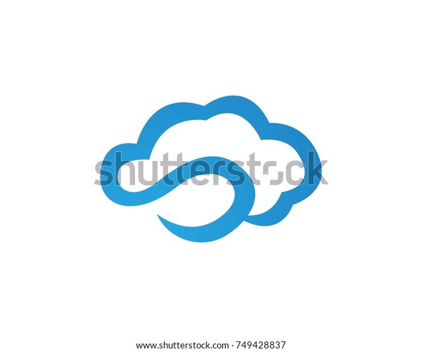 Cloud Logos Template Symbols Stock Vector (Royalty Free) 749428837 ...