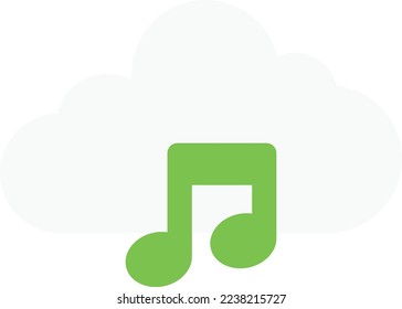 Cloud Music Player Vector Flat Illustration Stock Vector (Royalty Free ...