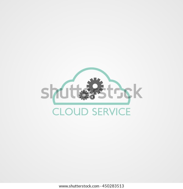 Cloud Service Logo Design Template Stock Vector (Royalty Free ...