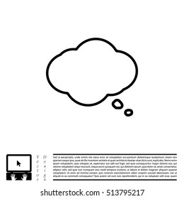 Cloud Thinking Icon Stock Vector (Royalty Free) 512173882 | Shutterstock