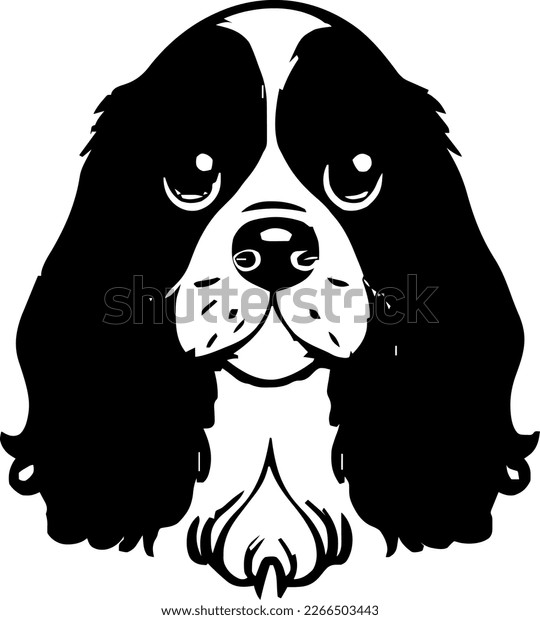 Cocker Spaniel Dog Head Vector Illustration Stock Vector (Royalty Free ...