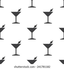 Martini Drink Seamless Repeating Pattern Vector Stock Vector (Royalty ...