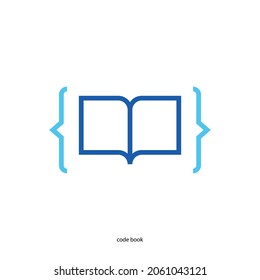 Code Book Logo Vector Design Template Stock Vector (Royalty Free ...