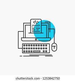 Code Coding Computer Monoblock Screen Line Stock Vector (Royalty Free) 1253842750 | Shutterstock
