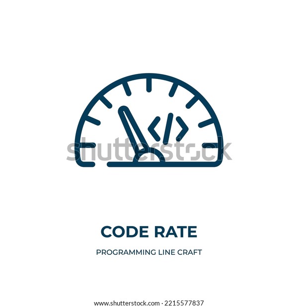 Code Rate Icon Linear Vector Illustration Stock Vector (Royalty Free ...