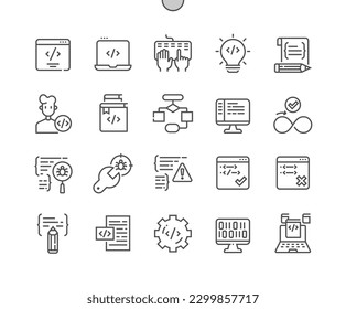 Coding Programming Solutions Algorithm Developer Script Stock Vector ...