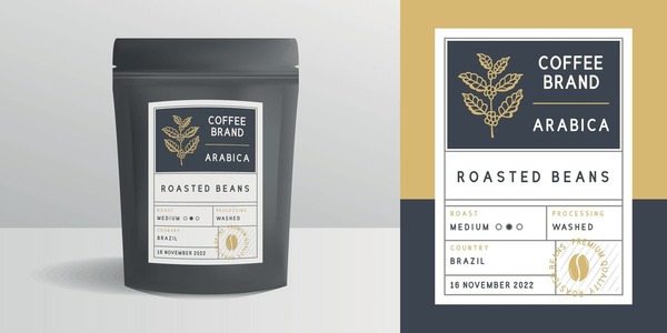 12+ Thousand Coffee Bag Logo Royalty-Free Images, Stock Photos ...