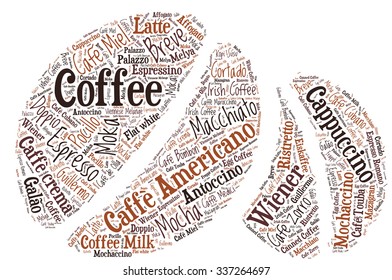 Coffee Word Cloud Stock Vector (Royalty Free) 337264697 | Shutterstock