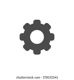 Cog Wheel Vector Icon Grey Stock Vector (Royalty Free) 378192541 ...