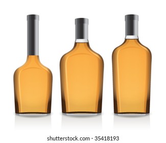 Cognac Brandy Bottles Collection Stock Vector (Royalty Free) 35418193 | Shutterstock