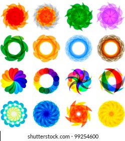 Collection Colored 2d Elements Stock Vector (Royalty Free) 99254600 ...