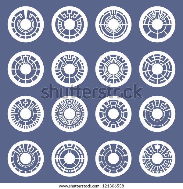 Collection Different Graphic Elements Design Stock Vector (Royalty Free ...