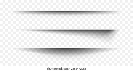 Collection Paper Shadow Effects Isolated On Stock Vector (Royalty Free ...