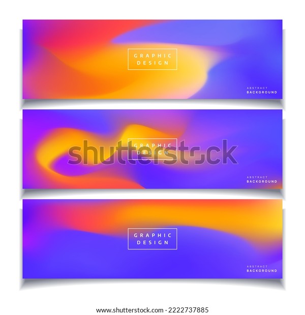 Collection Random Bokeh Blur Background Banner Stock Vector (Royalty ...
