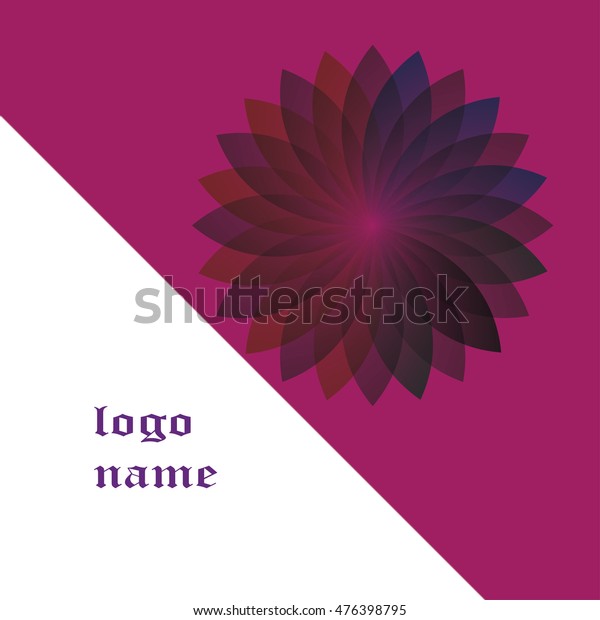 Colored Flower Logo Vector Illustrator Stock Vector (Royalty Free ...
