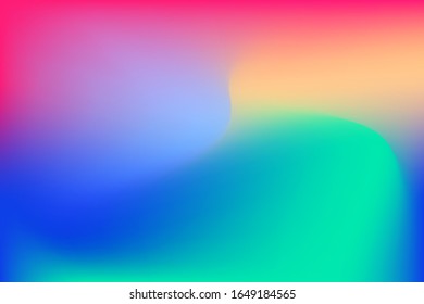 Colorful Mesh Gradient Background Vector Template Stock Vector (Royalty ...