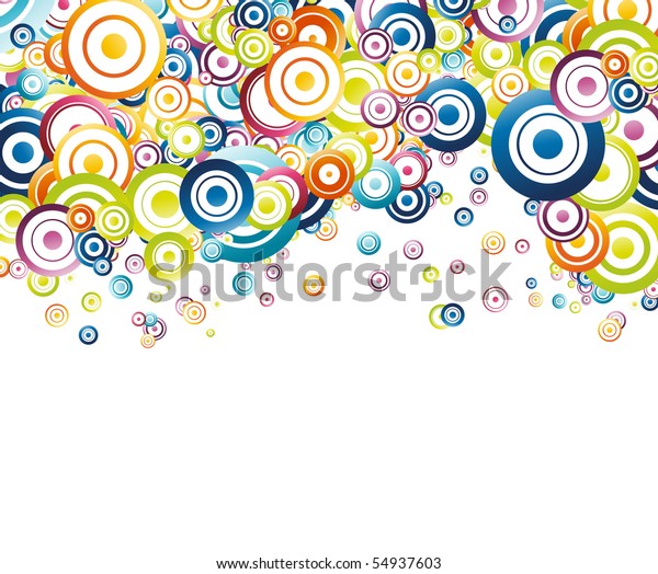 Colorful Rainbow Circle Background Vector Illustration Stock Vector ...