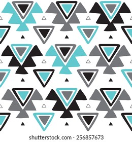 Colorful Triangle Aztec Pattern Vector Illustration Stock Vector (Royalty Free) 256857673 ...
