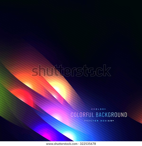 Colorful Vector Lights Background Design Stock Vector (Royalty Free ...