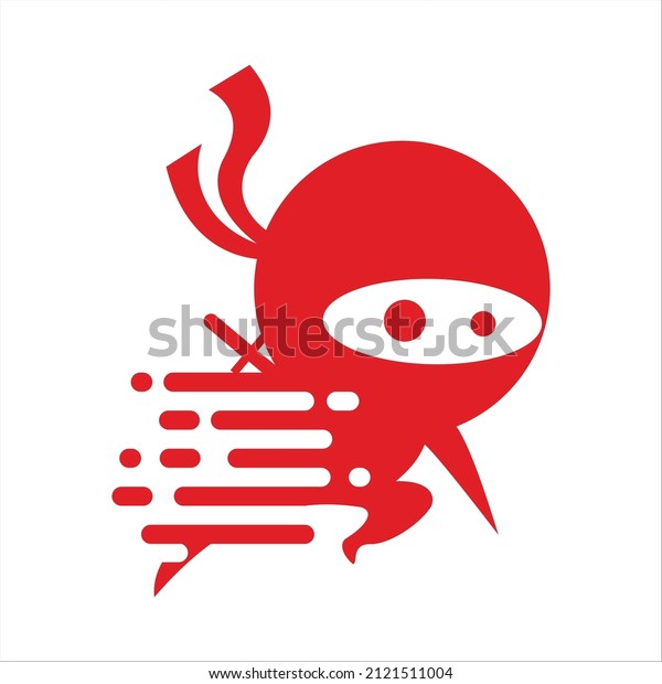 Combination Ninja Logo Software Data Stock Vector (Royalty Free ...