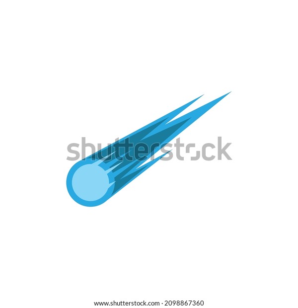 Comet Icon Design Template Vector Isolated Stock Vector (Royalty Free ...