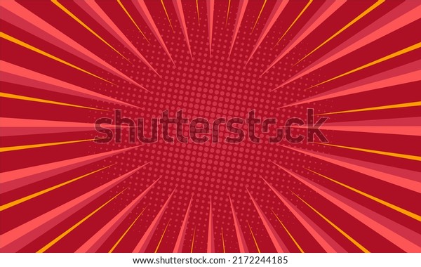Comic Abstract Red Background Design Stock Vector (Royalty Free ...