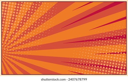 Comic Cartoon Burst Background Vector Illustration Stock Vector ...