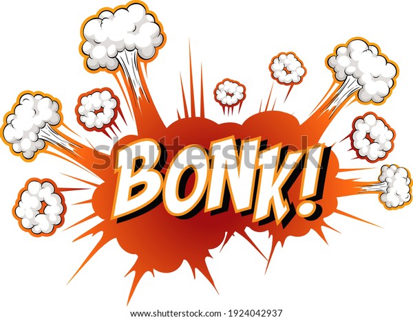 Comic Speech Bubble Bonk Text Illustration Stock Vector (Royalty Free ...