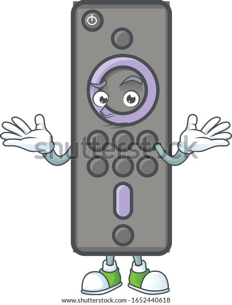 Comical Grinning Remote Control Tv Cartoon Stock Vector (Royalty Free ...